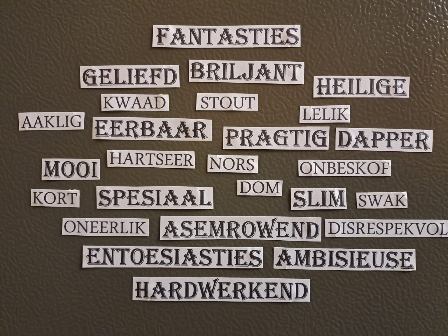 Maak woorde jou superkrag - Herout